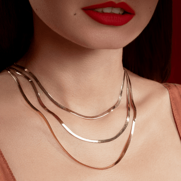 Snake Chain Necklace Collection – Gold Zone Jewelry